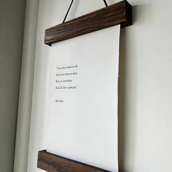 Custom Poem Art Print on Canvas With Hanger Frames - Your Own Text or ...