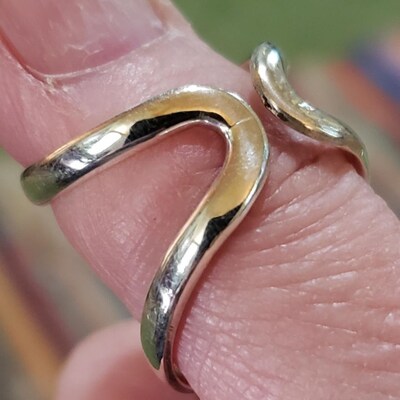 Arthritis Rings, Silver Splint Ring, Adjustable Ring for PIP or DIP ...