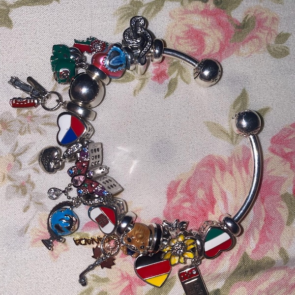 Pandora Turkey Flag Dangle Charm Travel Pendant S925 Silver Jewelry for ...