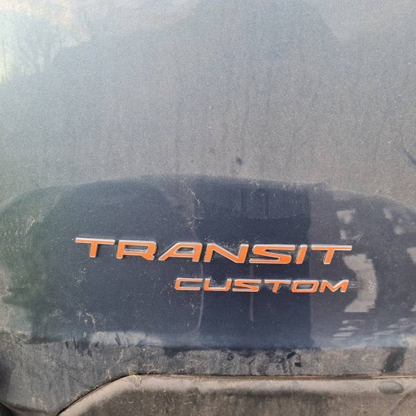 Transit Custom Badge Inlays Insert Back Door Vinyl Graphics Colour ...