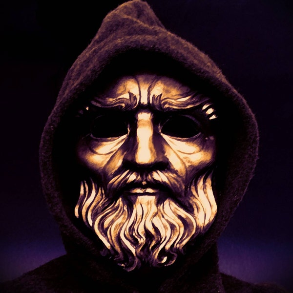 Fantasy Alchemist Mask, Old Man Mask - Etsy