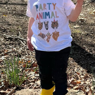 Zoo Birthday Party Shirt Party Animal Tshirts Safari Animals Birthday ...