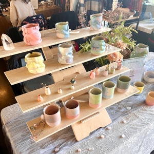 Display Shelves Quick Setup 4 Tier 30 Shelf Display Craft Show, Market ...