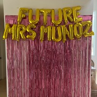 Future Mrs Balloon Banner W/ Custom Name Letter Balloons - Etsy