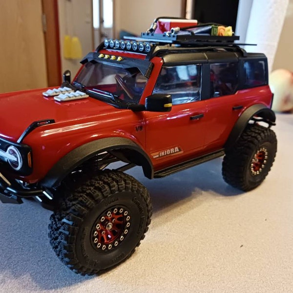 Axial Scx24 Gladiator Body Armor/exocage With Lightbar - Etsy