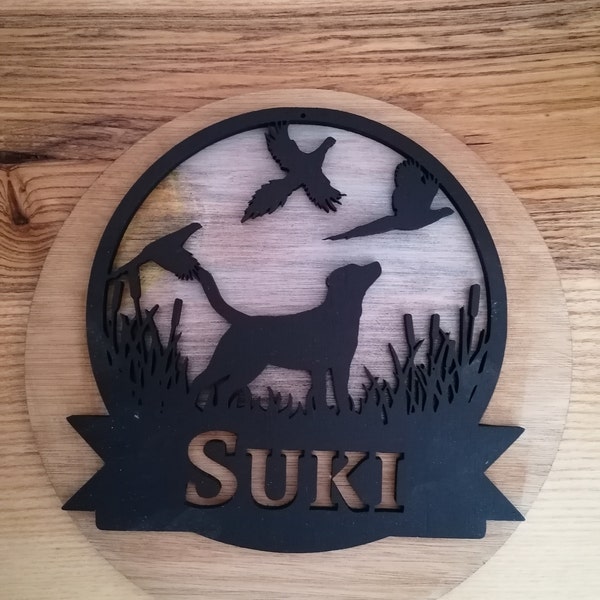 Customizable Pheasant Hunter, Labrador Wall Decoration, Instant ...
