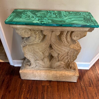 Handmade Round Marble Coffee Table Top Studded With Real Gemstones ...