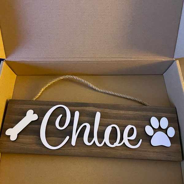 Pet Name Sign, 3D Dog Name Sign, Custom Pet Name Sign, Personalized Pet ...