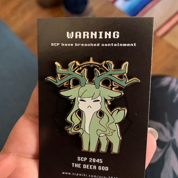 Deer God SCP - 2845 Hard Enamel Gold Pin - Etsy