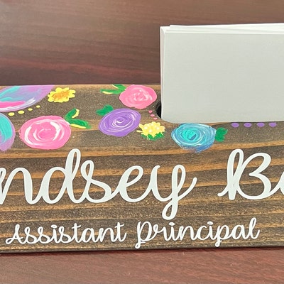 Name Plate and Card Holder - Etsy