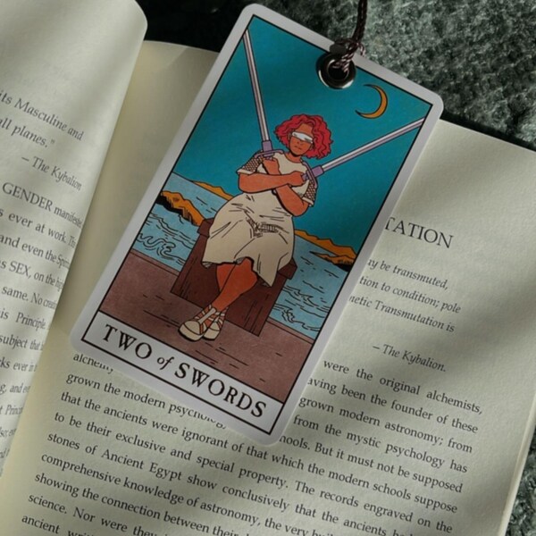 Intuitively Chosen Tarot and Oracle Card Bookmark | Bookish Reader Gift ...