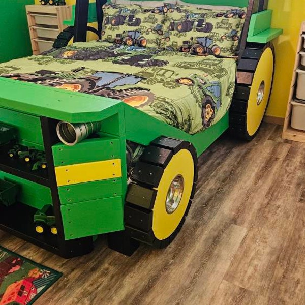 Tractor Bed PLANS (pdf Format) - Twin Size - for a Kid Bedroom (full ...