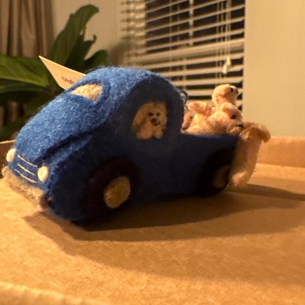 Joyful Santa Beluga Ornament, Hand Felted Ocean Animal Ornament ...