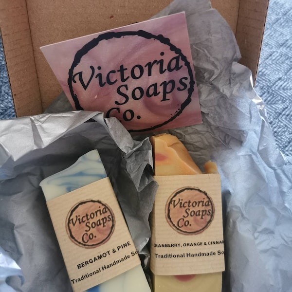 Victoria Soaps Candle Gift Box Set With Bottle of Matches and Mini ...