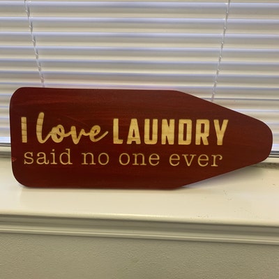 Ironing Board Sign, I Love Laundry, Said No One, Laundry Wall Decor ...