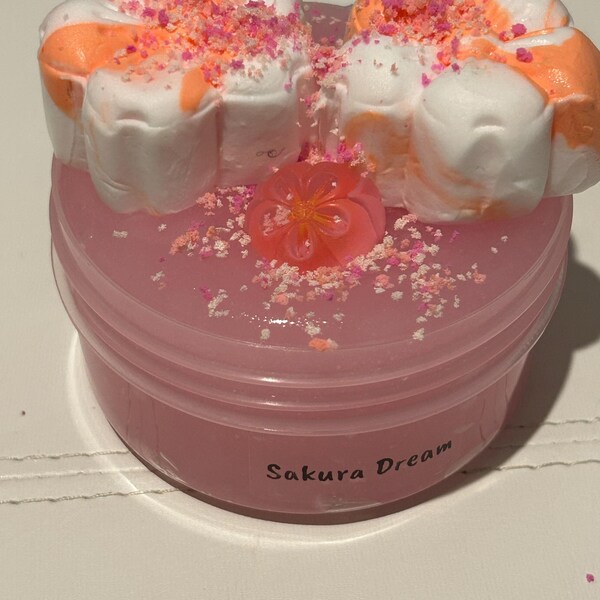 Tangerine Temptation Bingsu Slime Crunchy Slime Bubble Popping Slime ...