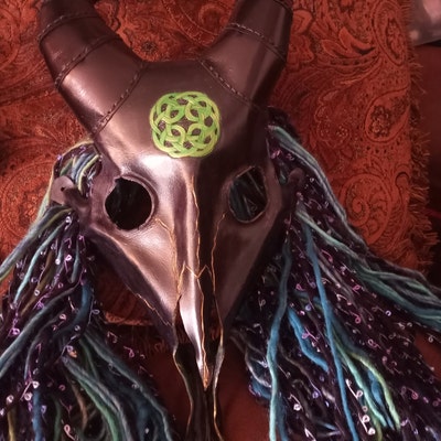 Pagan Skull Mask Leather Pattern PDF by Leatherhubpatterns - Etsy