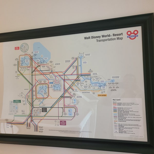 Walt Disney World Resort Map (national Park-style) With Points-of ...