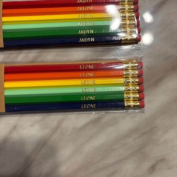 Personalized Pencils, 12 Pencil Set, Stocking Stuffer, Christmas Gift ...