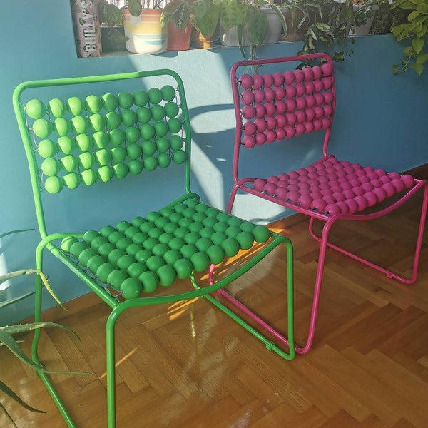 1 of 2 Vintage Pop Art Chairs / Space Age Chair With Plastic Balls ...