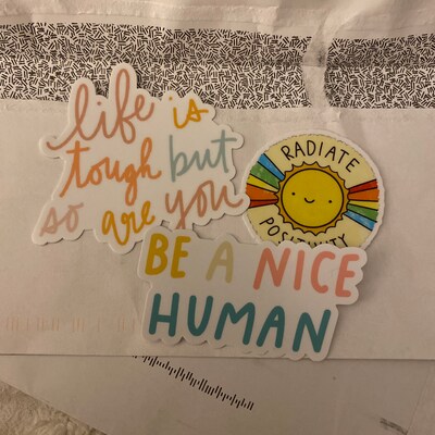 Inspirational Stickers Life is Tough but so Are You Vinyl Decal Quotes ...