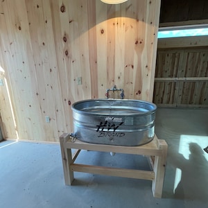 Rectangle Galvanized Tub - Etsy