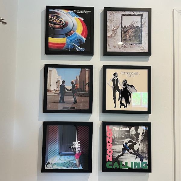 Custom Album Cover Print Set of Six, Choose Your Own Music Album Wall Art, Favorite Music Album ...