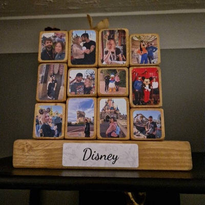 Stacking Photo Blocks Set Photo Gift, Wooden Photo Block - Etsy UK