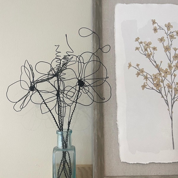 Wire Handmade Flowers ,perfect Gift for Someone - Etsy UK