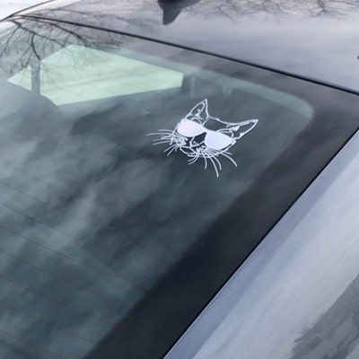 Cat Decal Vinyl Decal Car Decal Bumper Sticker 5 - Etsy