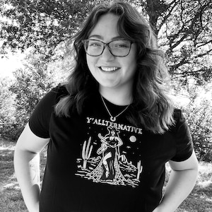 Crazy Cowgirl El Ray Art Short Sleeve Tee - Etsy
