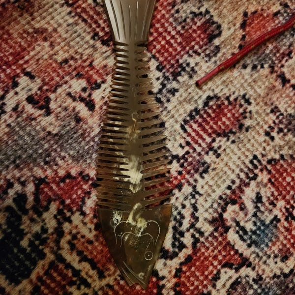 2 Combs From Buffalo Horn, Buffalo Horn Comb, Comb for Men, Comb for ...