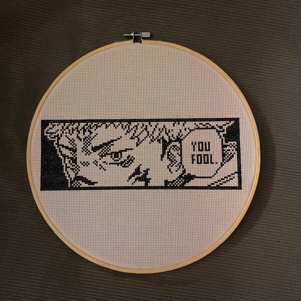 Sukuna Cross Stitch Pattern | Cross Stitch Template Sukuna Ryomen From ...