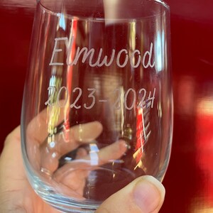 Personalised Wine Glass Laser Engraved Your Own Message Bespoke Designs ...