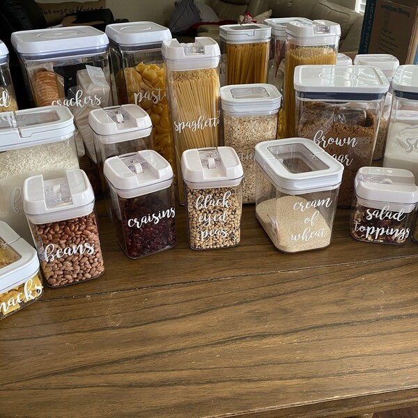 Parisa's Pantry Storage Container Labels - Set of 30 - Labels Only - Etsy