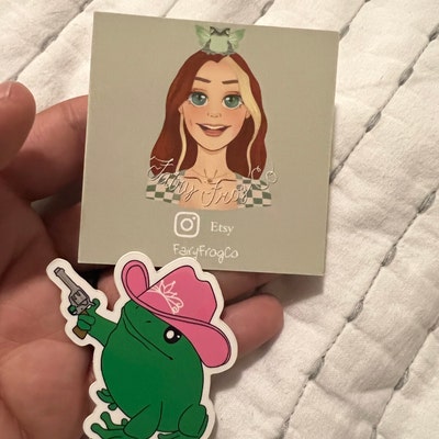 Cowboy Frog Sticker Vinyl Sticker Weatherproof and Scratch Resistant - Etsy