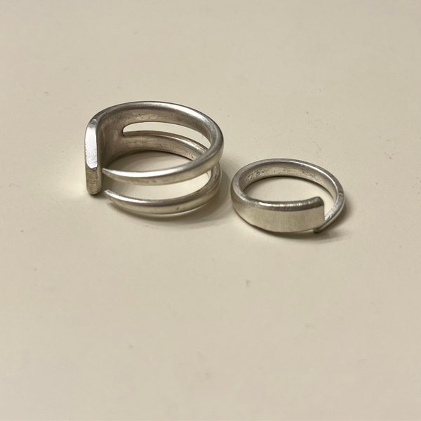 Fork Ring, Silver Fork Ring, Fork Tine Ring, Friendship Rings, Stacking ...
