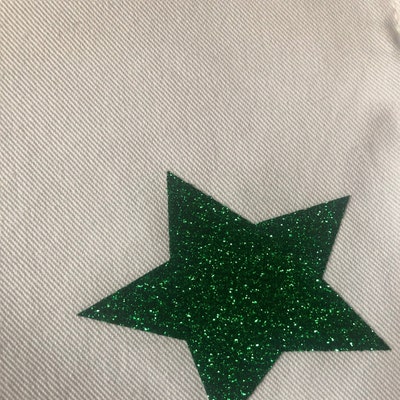 Stars Iron on Decal Transfers Choose Your Size and Color Vinyl Glitter ...