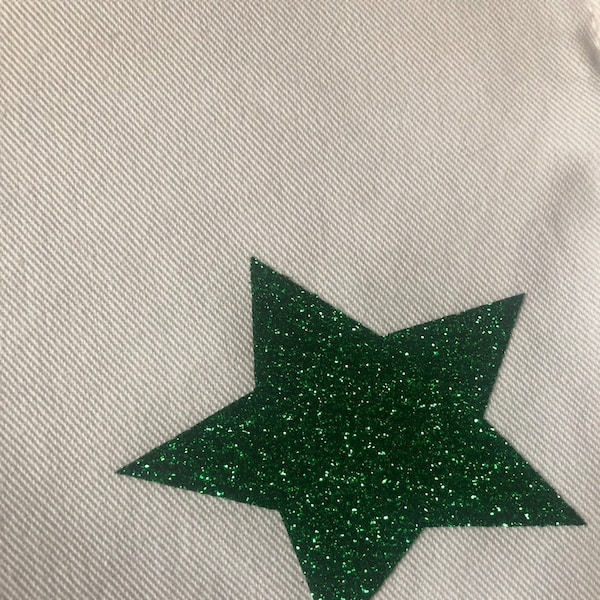 Glitter Star Iron on Decal - Heat Transfer, No Sew - Etsy