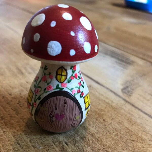Magical Toadstool Fairy House - Home Decor Collectible - Etsy