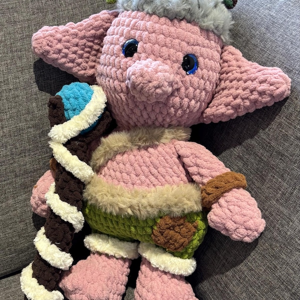 Woodland Trolls Crochet Pattern – Amigurumi PDF, Fantasy Troll Plush ...