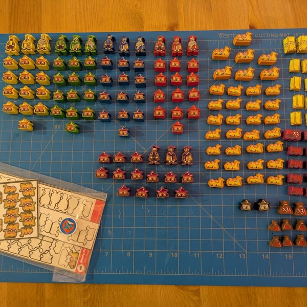 LORDS of WATERDEEP Meeples Upgrade Kit Stickers + Free Scoundrels of Skullport • Decals Kit ...