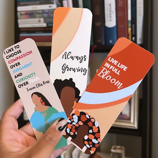 3 Pack Bookmarks |african American Gifts | Black Woman Gift| Black Girl ...