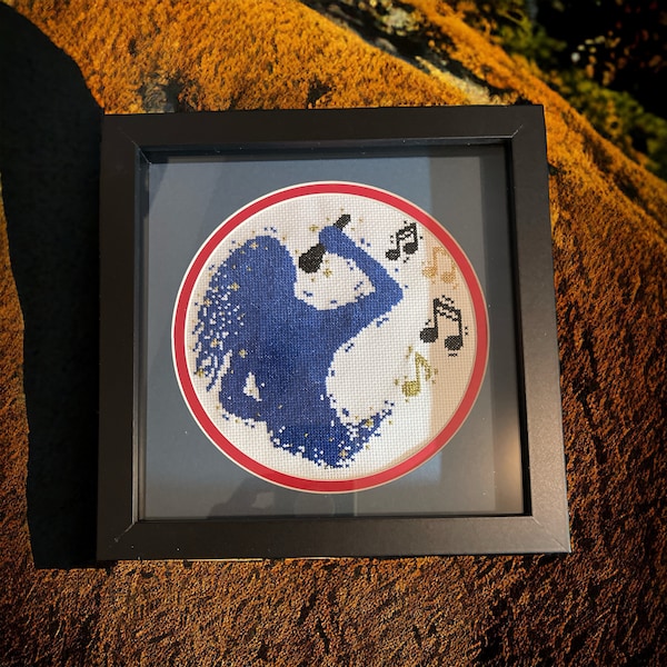 Cello Cross Stitch Pattern (female), Music Counted Cross Stitch Chart ...