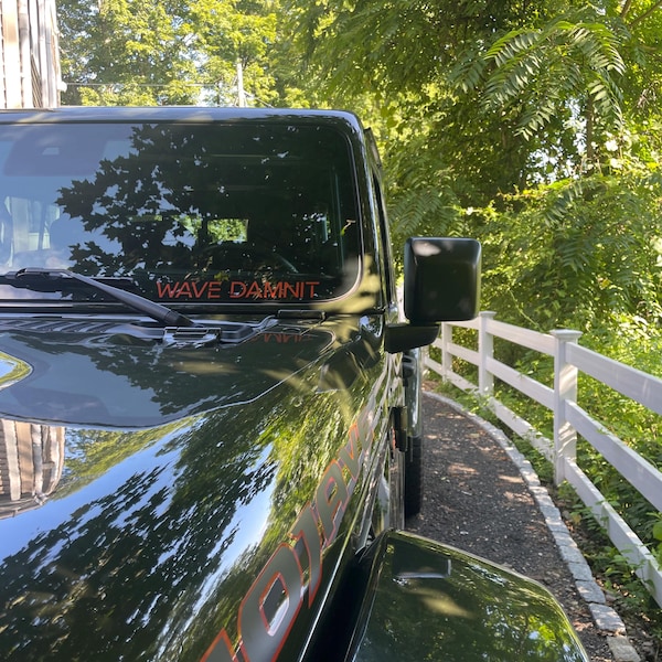 Wave Damnit Decal - Etsy