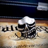 American Bad Ass Ring Sterling Silver Skull Ring Skull Ring Biker Ring ...