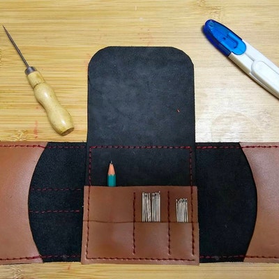 Leather Needle Case Pattern, Wallet Template, DIY PDF Download - Etsy