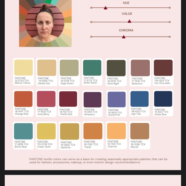 Professional Personal Color Analysis, Seasonal Color Swatch, 24 Palette ...