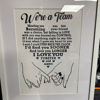 Custom Name We Are A Team Promise Hand in Hand Svg, Anniversary Gift ...