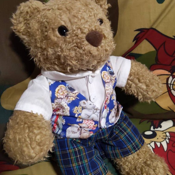 TEDDY BEAR WAISTCOAT Pdf Pattern. Fits 15-18 Inch Teddy Bears Such as ...